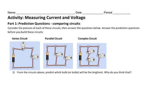 Solved Name Date Period Activity Measuring Current And Voltage Part Course Hero