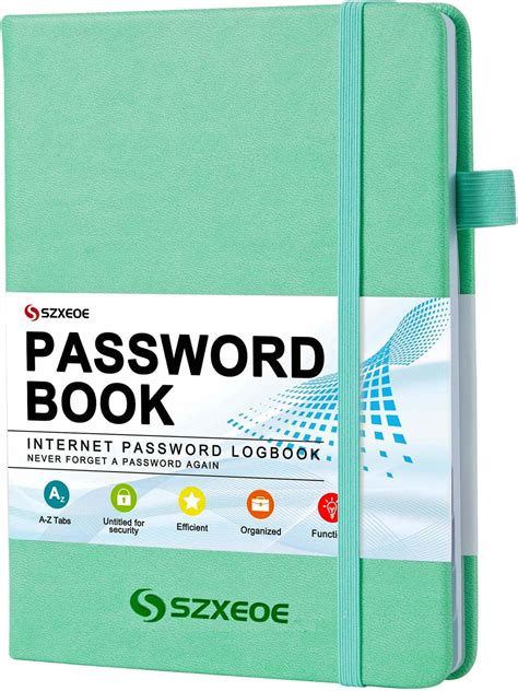Password Book With Alphabetical Tabs Hardcover Password