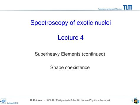Ppt Spectroscopy Of Exotic Nuclei Lecture 4 Powerpoint Presentation Free Download Id 1561806