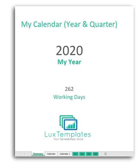 Flexible Yearly Calendar Free Spreadsheet LuxTemplates