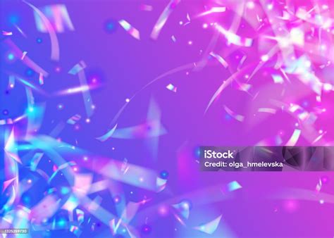 가벼운 눈부심 떨어지는 텍스처 반짝이는 프리즘 복고풍 증기파 일러스트레이션 핑크 디스코 효과 판타지 호일 홀로그램 틴셀 반짝이 예술 블루 라이트 눈부심 결정체에 대한 스톡