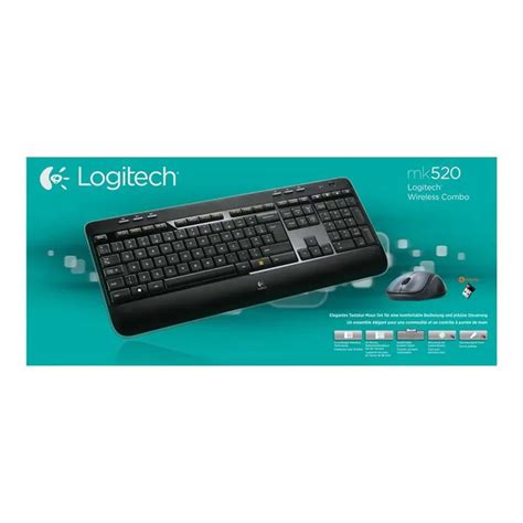 Logitech Mk520 Wireless Keyboard And Mouse Combo Black