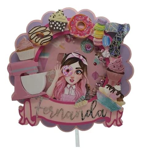Cake Topper Shaker De Mis Pastelitos Letrero Para Pastel En Venta En