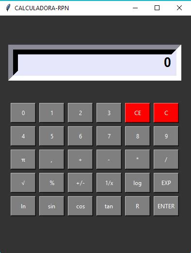 Reverse Polish Notation Calculator With Python And Tkinter Rpython