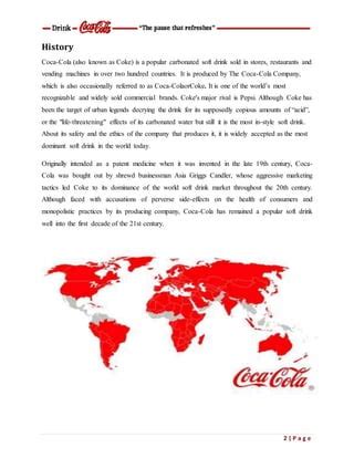 Market Demand And Supply Of Coke DOCX