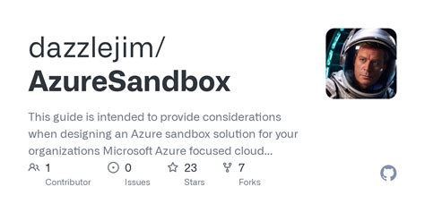 Github Dazzlejim Azuresandbox This Guide Is Intended To Provide Considerations When Designing