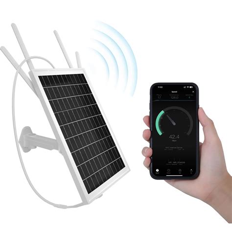 LASTCOW W Solar Powered G LTE Modem Router Outdoor WiFi Extender Signal Booster With SIM Card