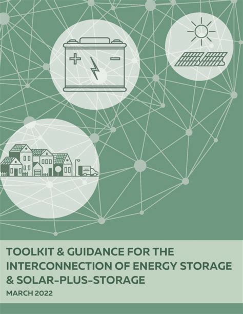 Toolkit And Guidance For The Interconnection Of Energy Storage And