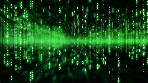 Premium Ai Image A Background Filled With Flowing Binary Code