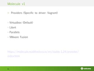 Testing Ansible Roles With Molecule PPT