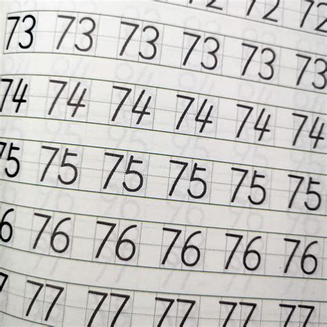 初学者入门儿童启蒙0 100数字描红练字帖1 6年级小学生控笔训练临摹练字本幼儿园学前班宝宝大中小班数学练习本字帖每日一练写字本 虎窝淘