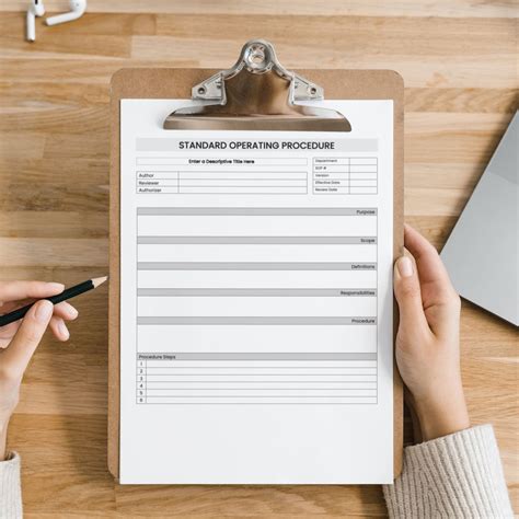 Standard Operating Procedure Form Template Word And Google Docs Fully