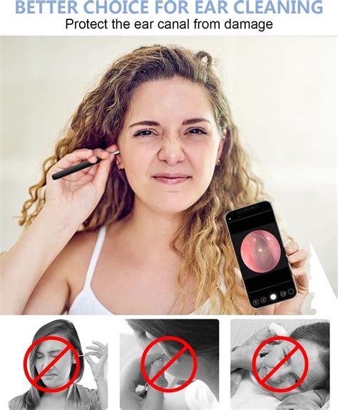Ear Wax Removal Kit Camera Otoscope Ear Cleaner 1080p Fhd Wifi