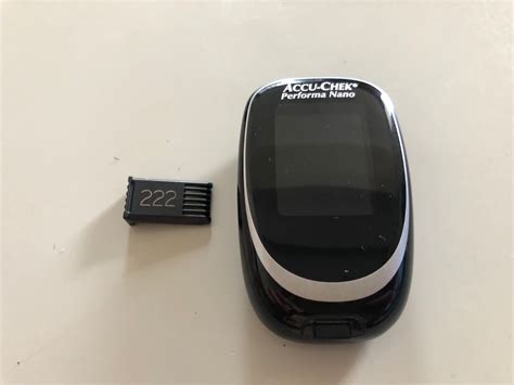 Black Code Chip 222 For Accu Chek Performa Nano Health And Nutrition Health Monitors And Weighing