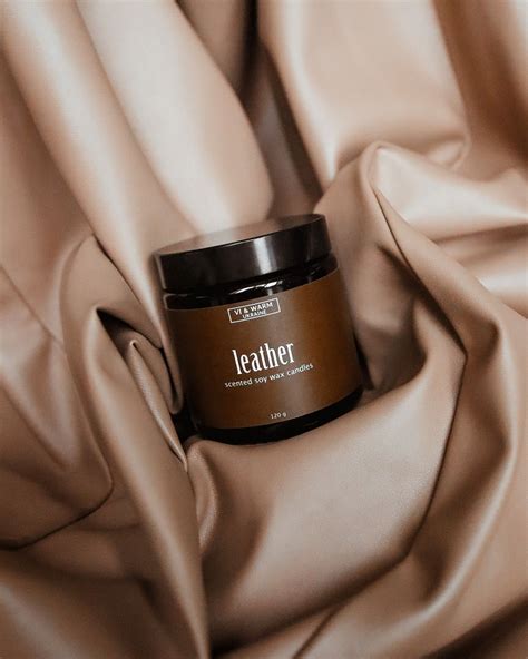 Купити Соєва свічка «leather в інтернет магазині Viandwarm