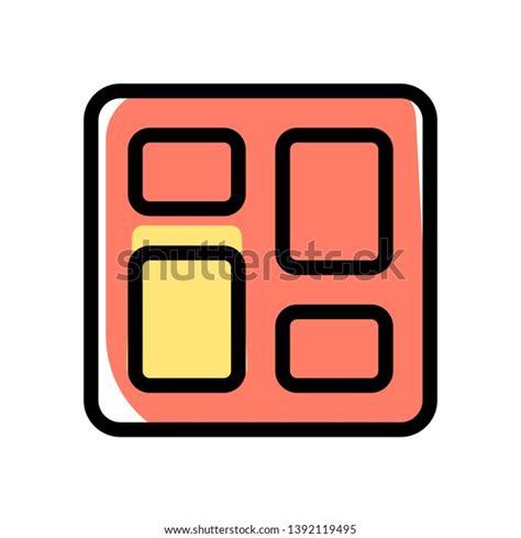Tile Dashboard Layout Computer Application Organizing Stock Vector Royalty Free 1392119495