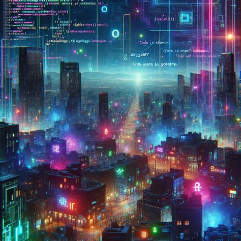 Futuristic Cyberpunk Cityscape With Neon Lights Coding Journey Art Ai Art Generator Easy