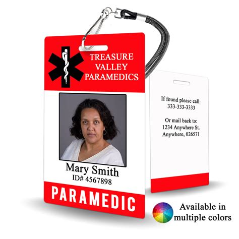 Paramedic Id Badge Badgesmith
