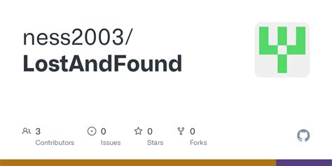 github ness2003 lostandfound