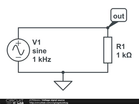 voltage signal source circuitlab