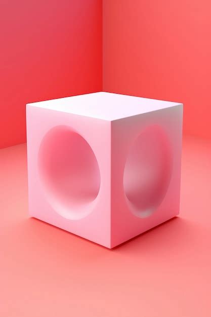 Free Photo 3d Rendering Of Geometric Cube