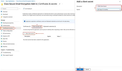 Configure Email Encryption Add In Using Microsoft O365 Cisco