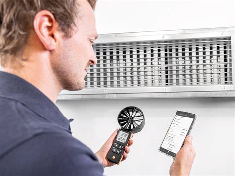 testo 417 - Digital 100 mm vane anemometer with App connection