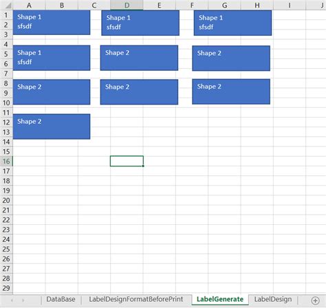 Excel Paste Shapes Group In Column And Rows With Conditions Stack Overflow
