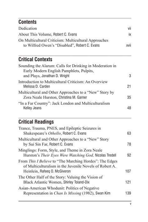 Pdf On Multicultural Criticism Multicultural Approaches To Critical Contexts Introduction To