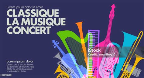 프랑스어로 클래식 음악 콘서트 포스터 포스터에 대한 스톡 벡터 아트 및 기타 이미지 포스터 클래식 음악 그랜드 피아노