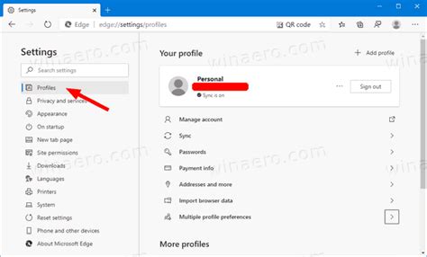 Specify Default Profile To Open Links For Microsoft Edge