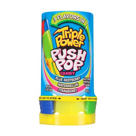 Push Pop Triple Power Candy Push Pop Candy Push Pops Hard Candy