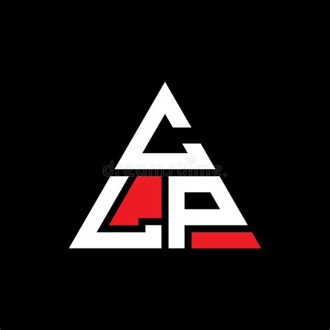 Clp Triangle Letter Logo Design With Triangle Shape Clp Triangle Logo Design Monogram Stock