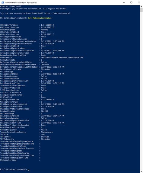 how can i check if the windows defender hasn t been tampered with