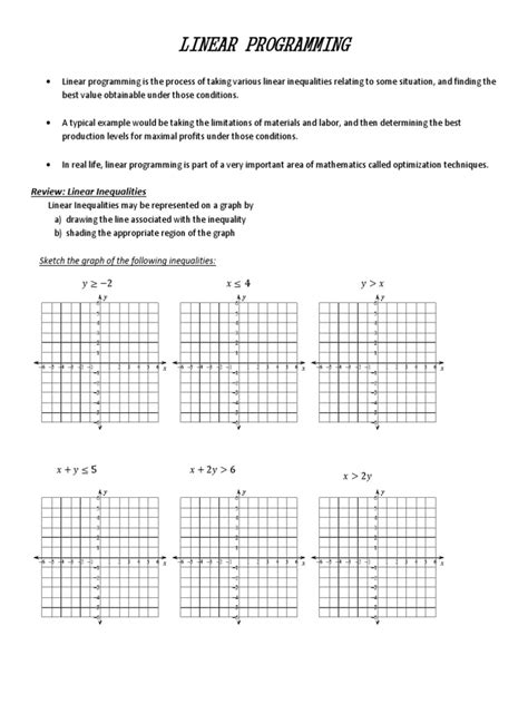 Linear Programming Pdf Pdf Linear Programming Inequality