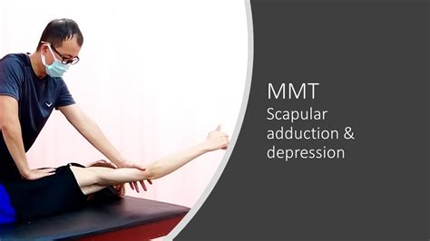 Mmt Scapular Adduction And Depression Demo Youtube