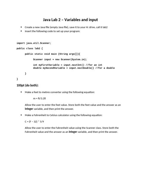 Java Lab 2 Pdf