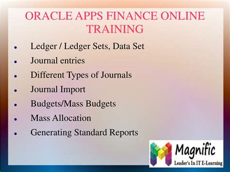 Ppt Oracle Apps Finance Online Training Certification Powerpoint Presentation Id7269013