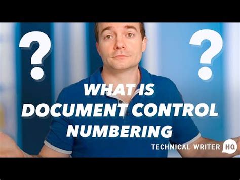 What Is Document Control Numbering Technical Writer HQ