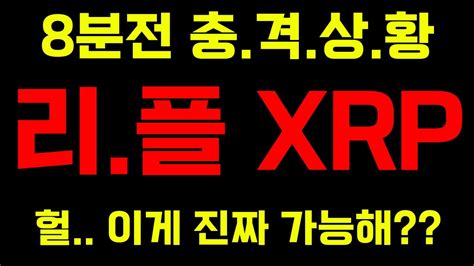 리플 보유자 감동주의 역대급 발표입니다 Youtube