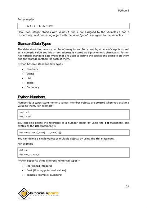 Python 3 Tutorialspoint Full Cource Bookpdf Programming Languages