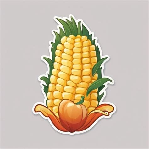 Premium Vector Corn Cartoon Vector Background