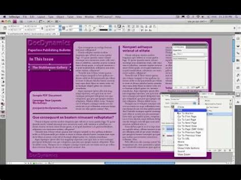 Introduction: Interactive PDFs from InDesign CS6 thru CS4 | Interactive, Indesign, Pdf