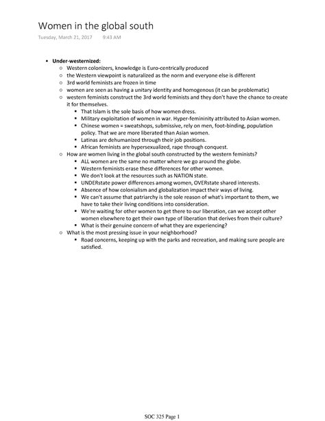 Psy 325 The Global South And Women Warning Tt Undefined Function 32 Warning Tt Undefined