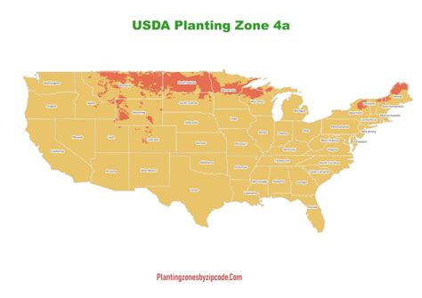 Usda Planting Zone 4 With Map Plantingzonesbyzipcode