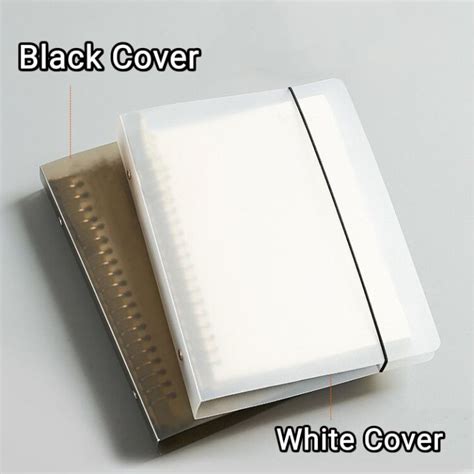 [ready Stock] A4 B5 A5 Loose Leaf Refillable Binder Notebook Cover Inner Refill Paper Diary