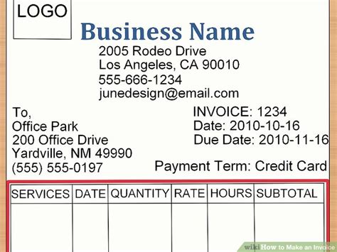 How To Make An Invoice With Sample Invoices WikiHow