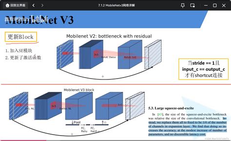 Mobilenet V3详解mobilenetv3 Bneck Csdn博客