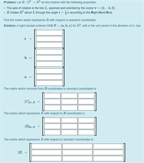 solved problem let r r3 → r be the rotation with the