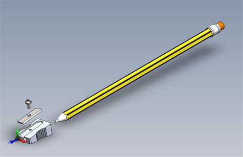 卷笔刀 Solidworks 2021 模型图纸下载 懒石网